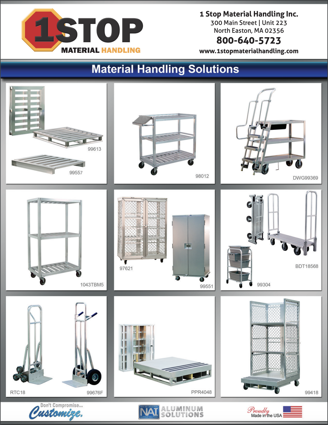 Storage Solution Brochures – 1 Stop Rack